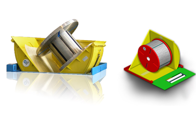 Reel Handling equipment to tilt reels, lift reels, lift coils, and ...